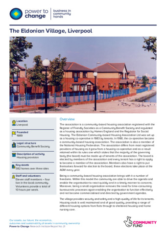 The Eldonian Village, Liverpool – The Young Foundation