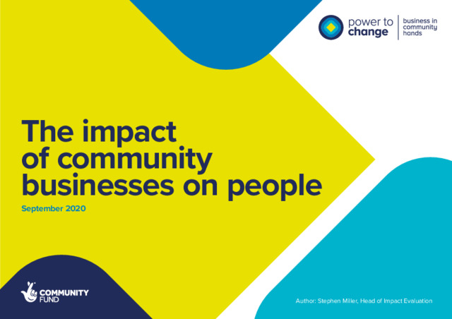 The impact of community businesses on people – The Young Foundation