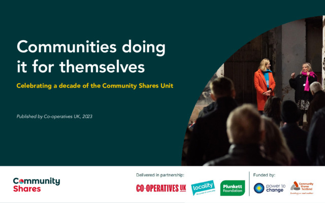 Communities doing it for themselves: Celebrating a decade of the ...
